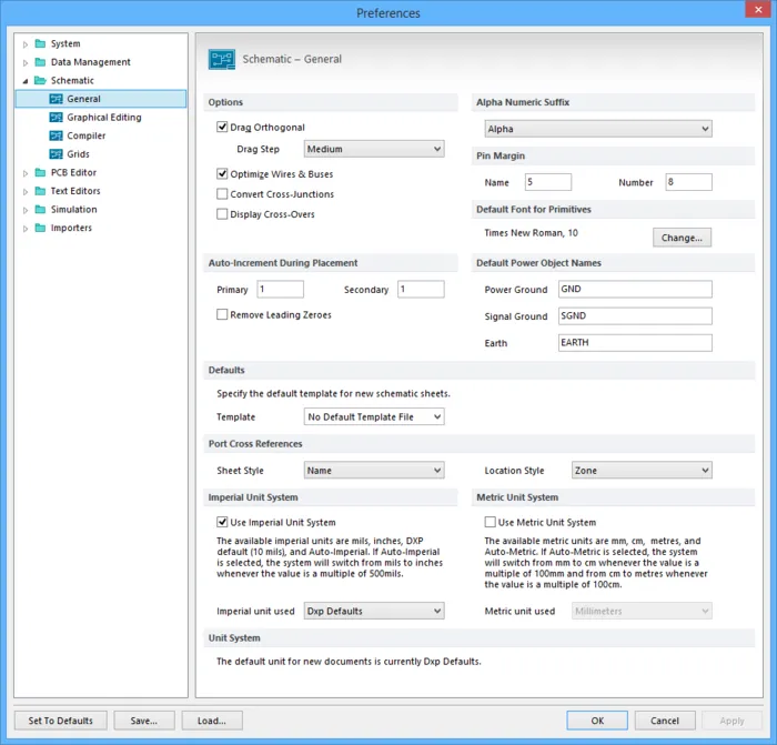 Schematic - General | Altium CircuitStudio Technical Documentation