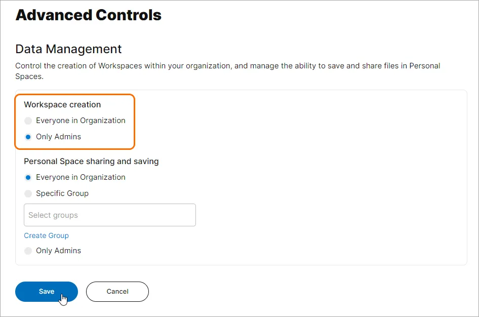 Setting Advanced Options | Company Dashboard Technical Documentation